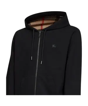 Burberry Check Hood Zip Hoodie
