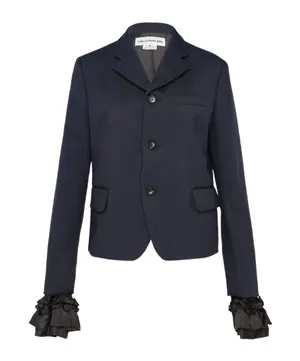 Comme Des Garçons Single-breasted Jacket - Black