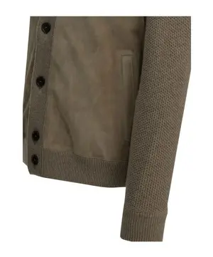Zegna Long-sleeve Casual Jacket With A Stand-up Collar