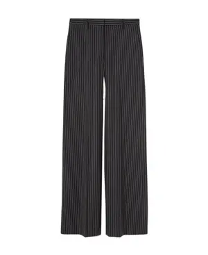Versace Pinstripe Wide-leg Casual Pants