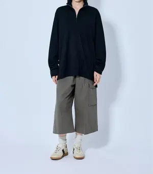 RIER Long-sleeved Half-zip Top
