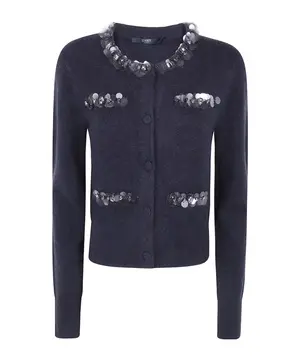 Seventy Embellished Jumper - Black