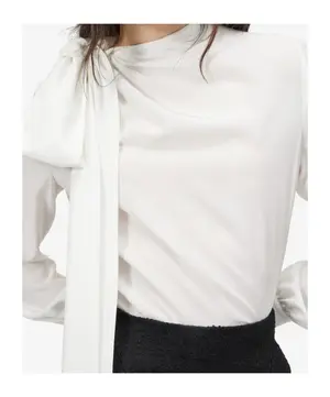 Alexander McQueen Shoulder Bow Blouse