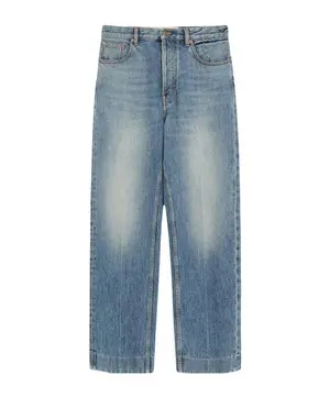 Valentino Garavani Five-pocket Denim Trousers - Blue