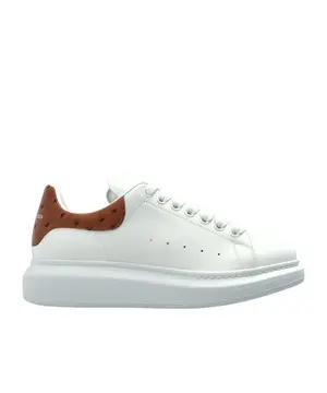 Alexander McQueen Oversized Ostrich-effect Sneakers - White