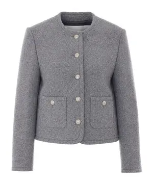 DUNST Buttoned Tweed Jacket - No