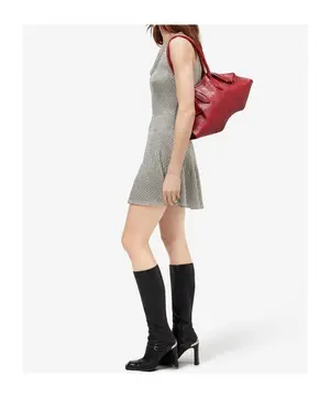 Alexander McQueen Metallic Knit Mini Dress
