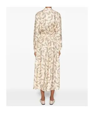 FORTE_FORTE Leopard-print Midi Dress