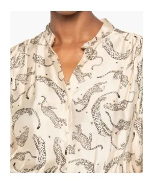 FORTE_FORTE Leopard-print Midi Dress