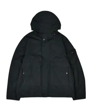 Stone Island Windproof And Breathable Hooded Jacket - Blue