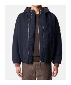 Stone Island Padded Hooded Jacket With Anti-drop