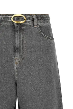 TWINSET Belted Wide-leg Jeans