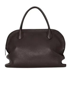 THE ROW Agnes 12 Bag Deep Brown