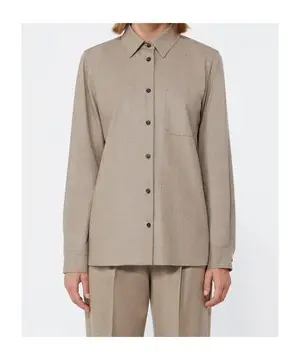 Max Mara Long-sleeved Button-up Shirt