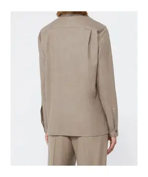 Max Mara Long-sleeved Button-up Shirt