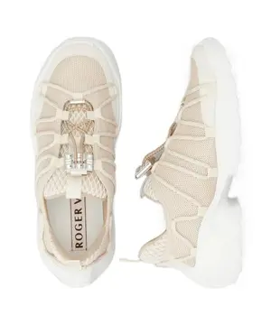 ROGER VIVIER Viv' Zag Sneakers In Fabric And Suede