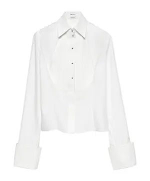 Alexander McQueen Tuxedo Striped Shirt - Optical White