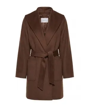 Max Mara Rialto Hooded Belted Coat - No