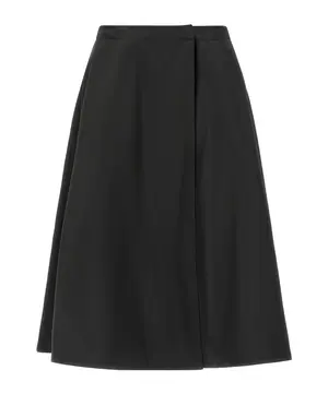 Moncler Flared Wrap Skirt - Black