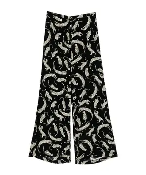 FORTE_FORTE Leopard-print Velvet-effect Trousers