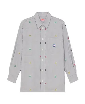 Kenzo Target Oversized Striped Shirt
