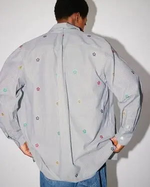 Kenzo Target Oversized Striped Shirt