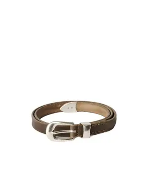 Our Legacy Narrow Buckle Belt - Clay