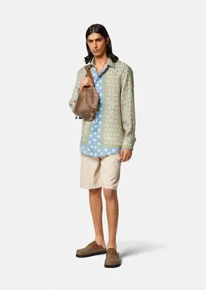Versace Barocco Silhouette-jacquard Drawstring Shorts