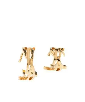 Saint Laurent Twisted Monogram-shape Earcuff