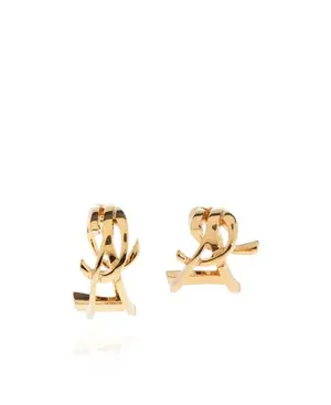 Saint Laurent Twisted Monogram-shape Earcuff