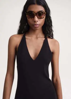 TOTEME V-neck Straight Hem Knitted Top