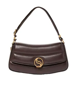 Stella McCartney S-wave Padded Shoulder Bag - Black