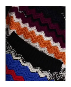 Missoni Zig-zag Knitted Button-up Cardigan