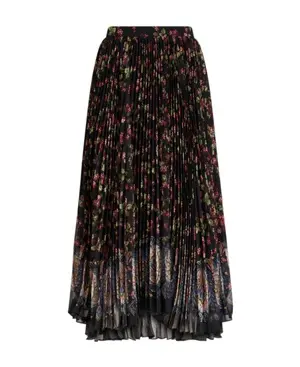 Etro Pleated Georgette Skirt