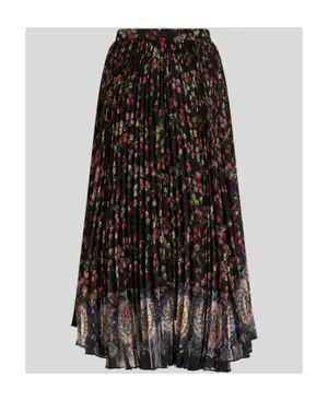 Etro Pleated Georgette Skirt