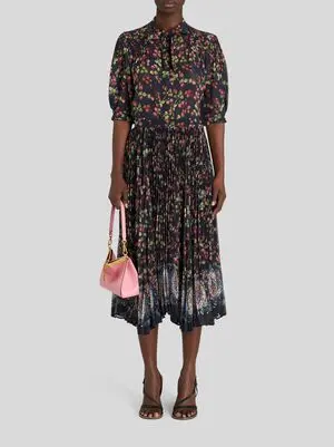 Etro Pleated Georgette Skirt