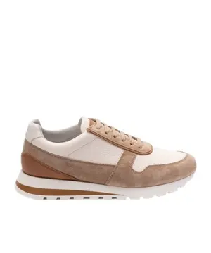 Brunello Cucinelli Panelled Lace-up Sneakers