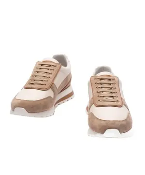 Brunello Cucinelli Panelled Lace-up Sneakers