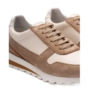 Brunello Cucinelli Panelled Lace-up Sneakers