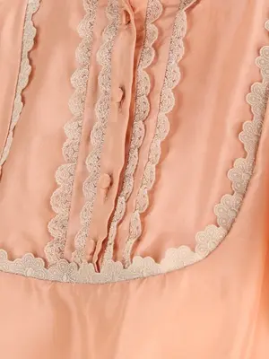 Chloé Lace-trim Drawstring Top
