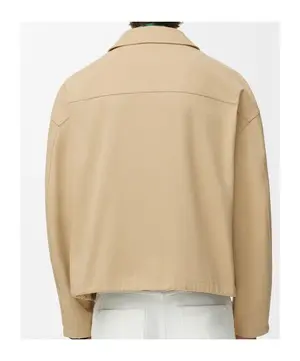 Loewe Logo Embroidered Drawstring Zip-up Jacket