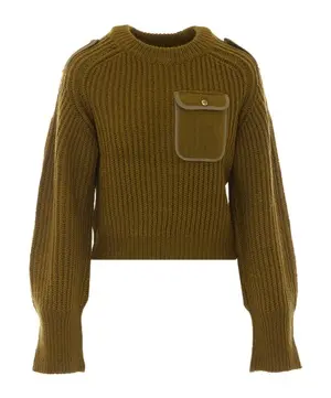 Pinko Chest Pocket Ribbed Sweater