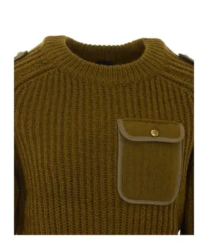 Pinko Chest Pocket Ribbed Sweater