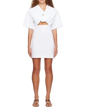 Jacquemus Bahia Cut-out Detail Mini Dress