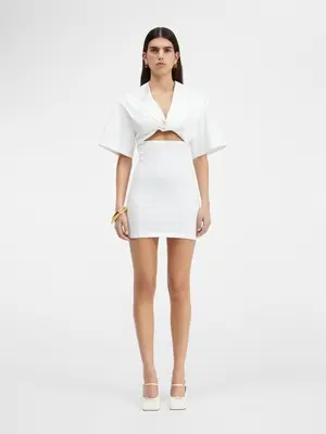 Jacquemus Bahia Cut-out Detail Mini Dress