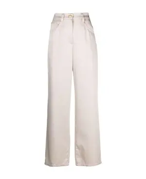 Brunello Cucinelli High-waisted Wide-leg Trousers