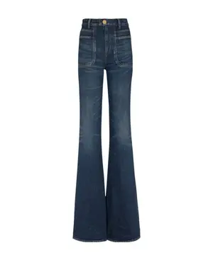 Balmain Belt-looped Flared Jeans