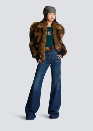 Balmain Belt-looped Flared Jeans