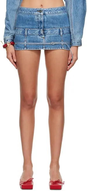 Jacquemus La Mini De Nîmes Criollo Miniskirt