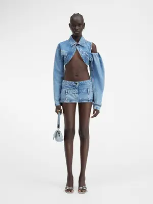 Jacquemus La Mini De Nîmes Criollo Miniskirt
